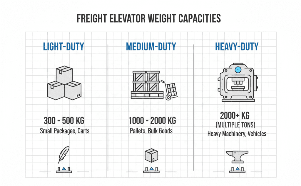 Small Freight Elevator Guide for Industries - Union Jack